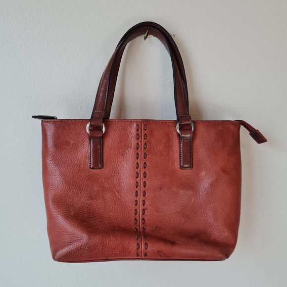 Fossil | Bags | Vintage Mini Fossil Brown Leather Fossil Handbag | Poshmark